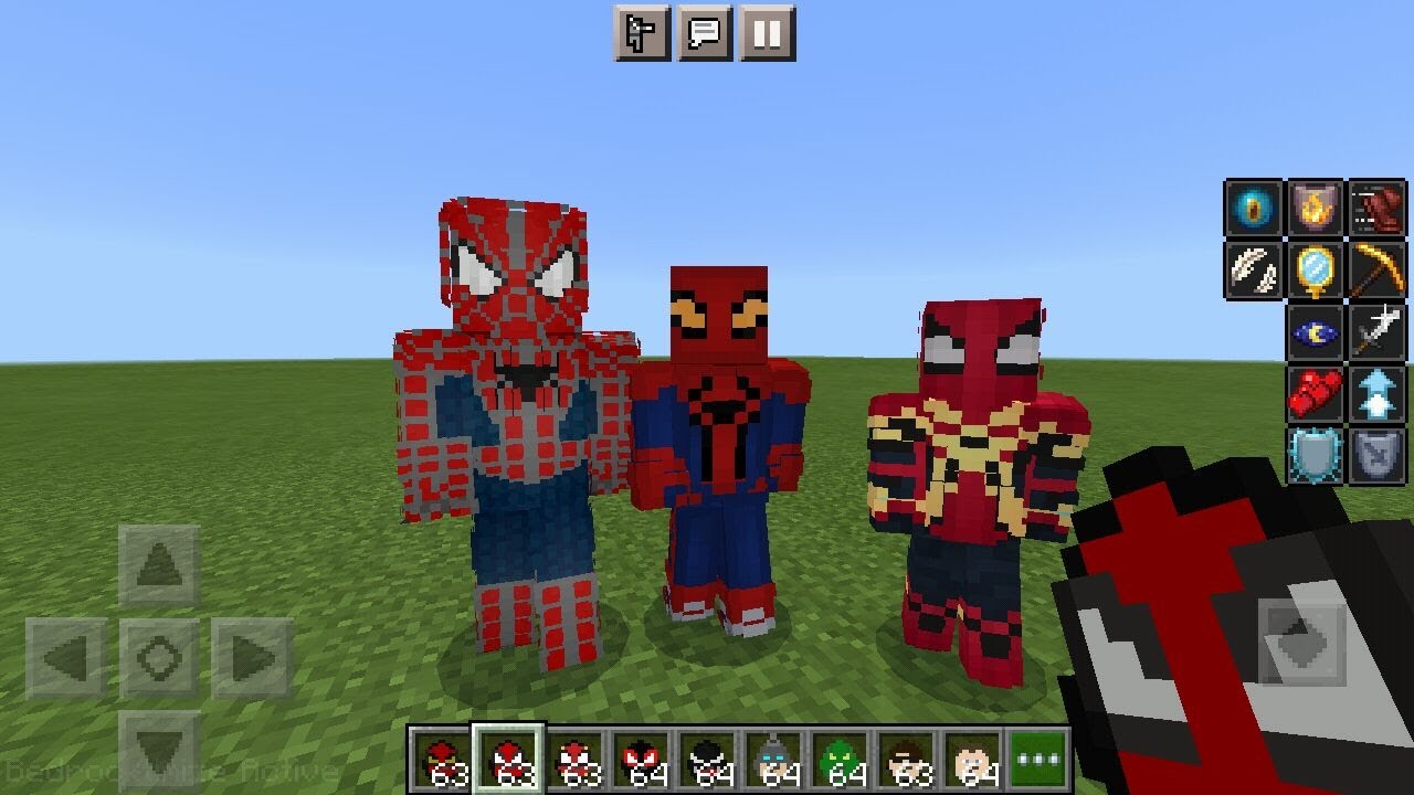 NEW SPIDER-MAN addon - NO WAY HOME mod in Minecraft PE! - YouTube