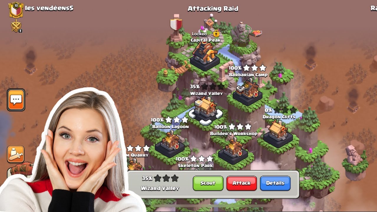 COC Raid Weekend Wizard Valley Attack 100% - YouTube