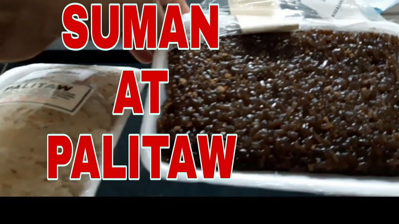 SUMAN AND PALITAW WITH GREEN TEA - YouTube