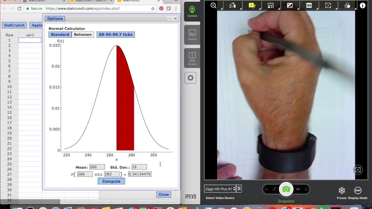 Finding probabilities in Normal Models - YouTube