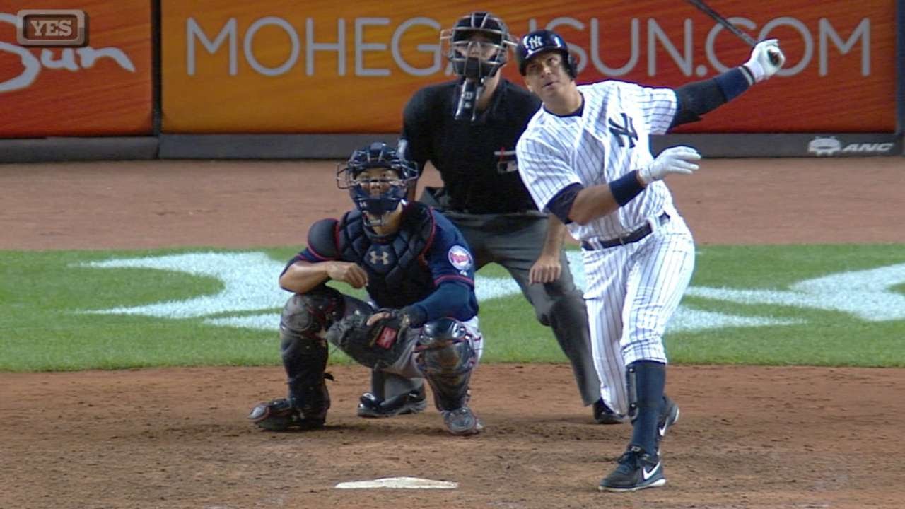 A-Rod launches a go-ahead grand slam - YouTube