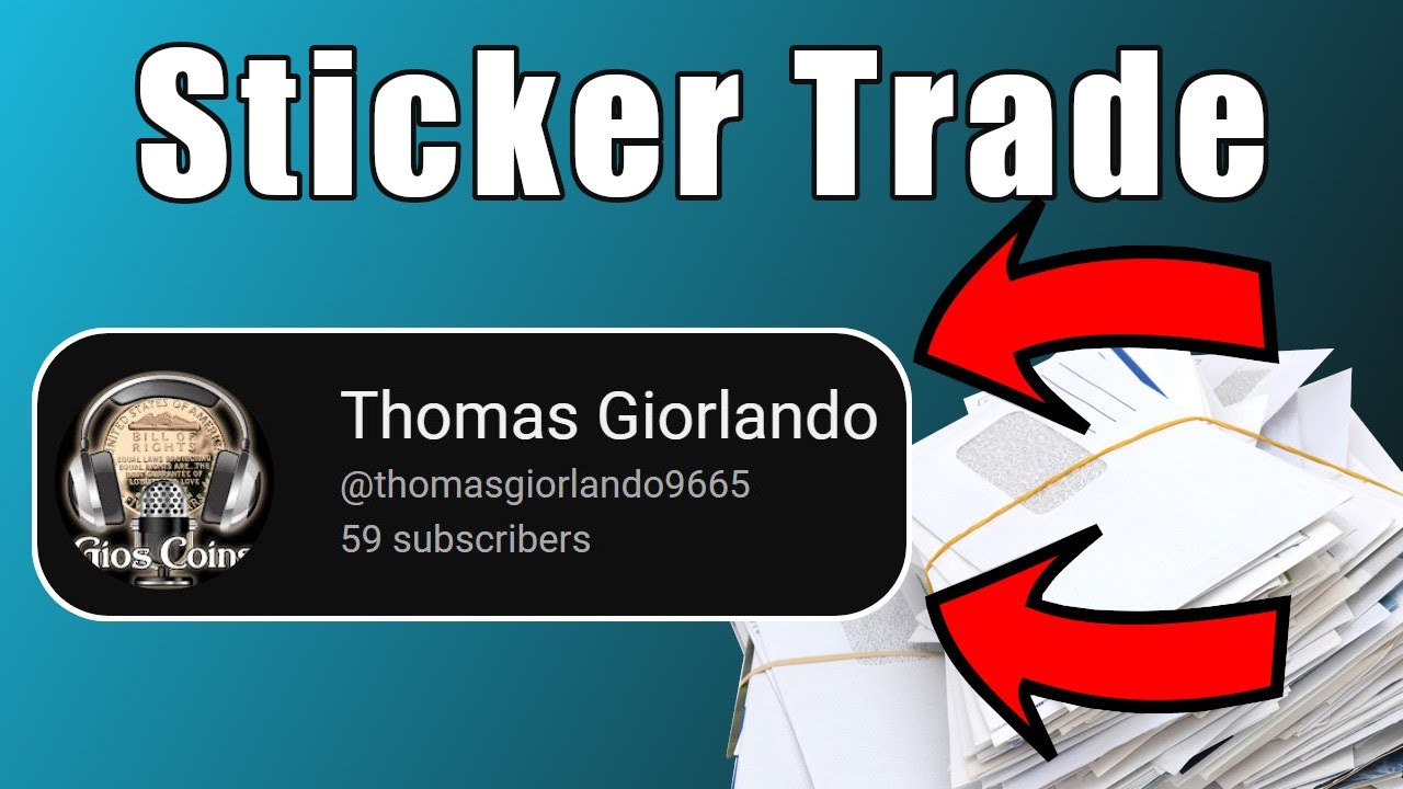 Sticker Trade With Thomas G!!! - YouTube