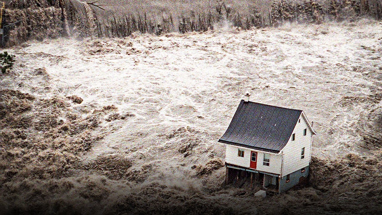 Horrific Monster Flash Floods Crazy Scary Footages Of River Erosion In ...