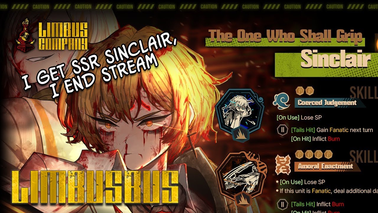 〖Limbus Company〗I get Sinclair, I end Stream - YouTube