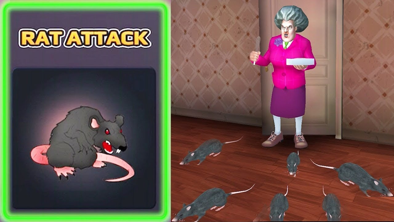 Scary Teacher 3D RAT ATTACK NEW UPDATE LEVEL ||ANDROID|| GAMEPLAY ...