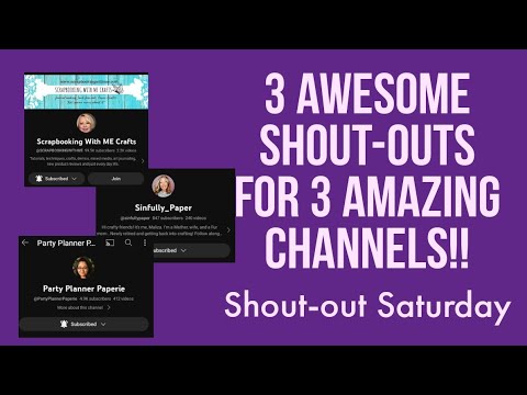 SHOUT-OUT Saturday!! Feat. 3 Awesome Channels!! - YouTube