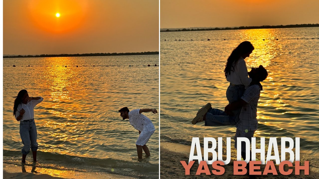 Exploring Yas Beach: The Best Beach in UAE || Abu Dhabi Vlog 2 - YouTube