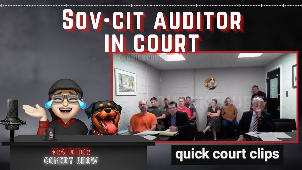 Sov-cit auditor in court - YouTube