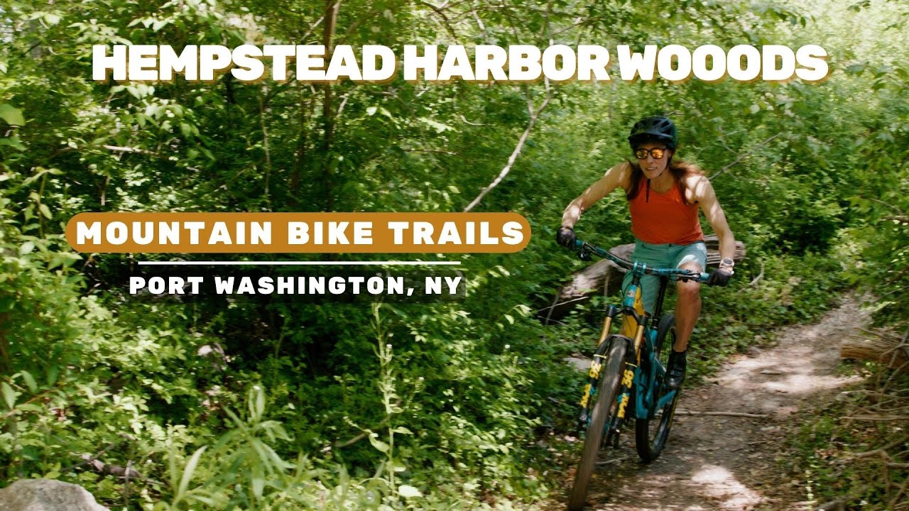 Mountain Bike Trails at Hempstead Harbor Woods - YouTube