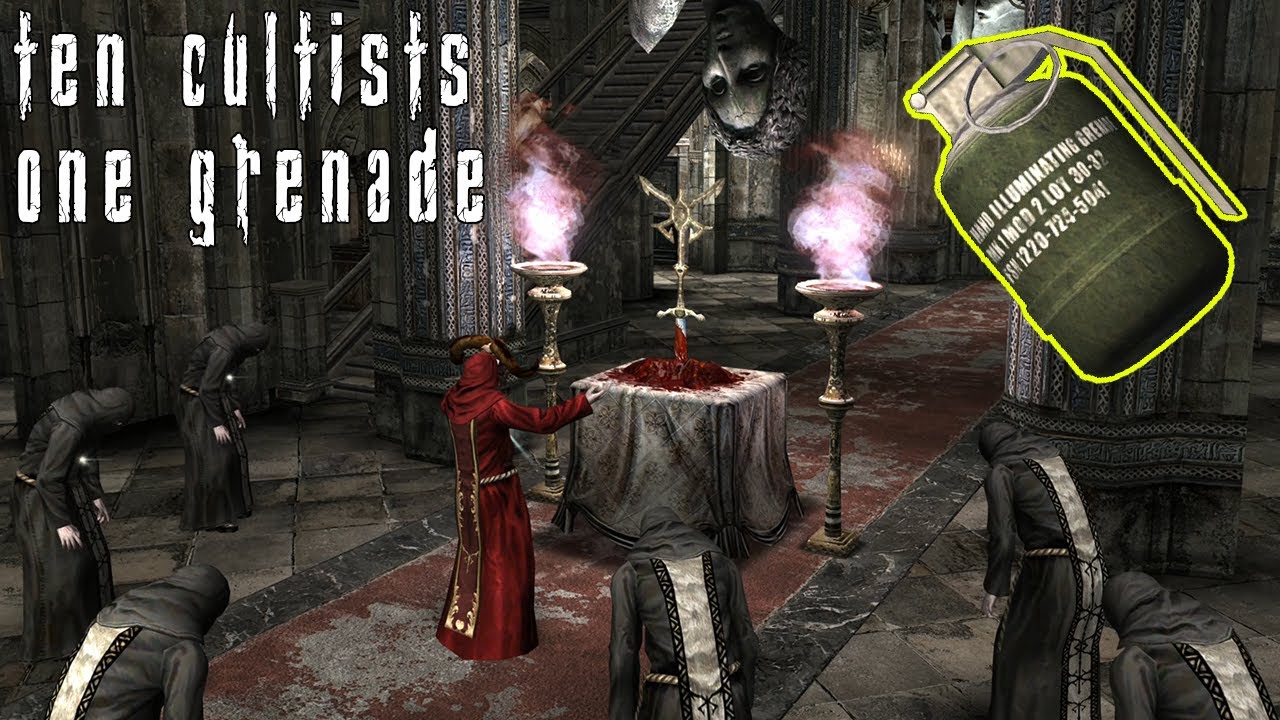 Ten Cultists, One Grenade - Resident Evil 4 - YouTube