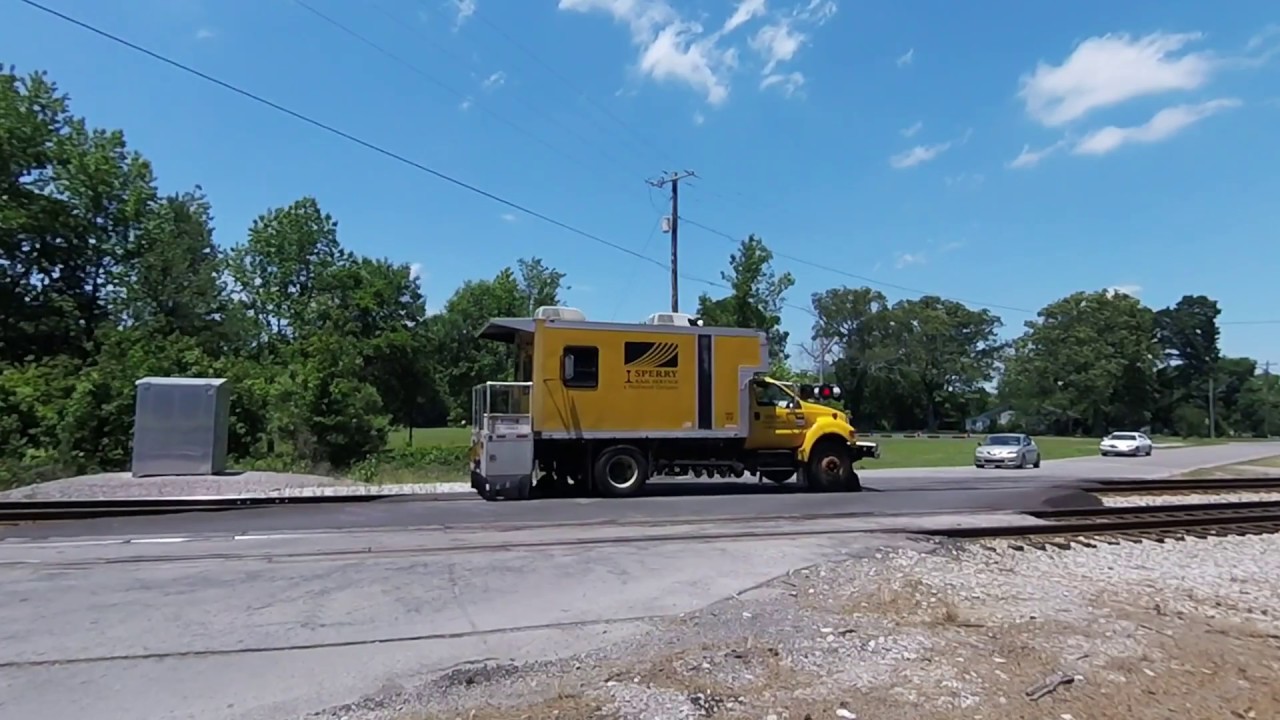 Sperry Truck and CSX High Rail Truck Setting Off After Checking Track ...