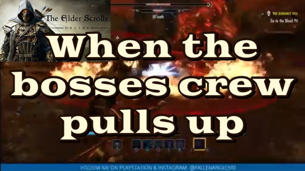Elder Scrolls Online: When the bosses crew pulls up - YouTube