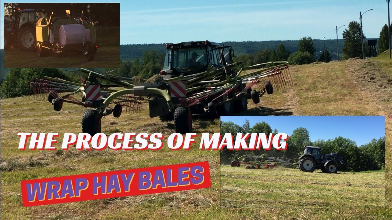 HOW THE WRAP HAY BALES MADE - YouTube