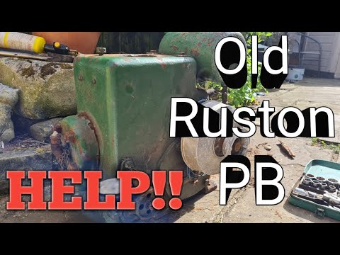 Ruston PB Spark problem. Old English Stationary engine. - YouTube