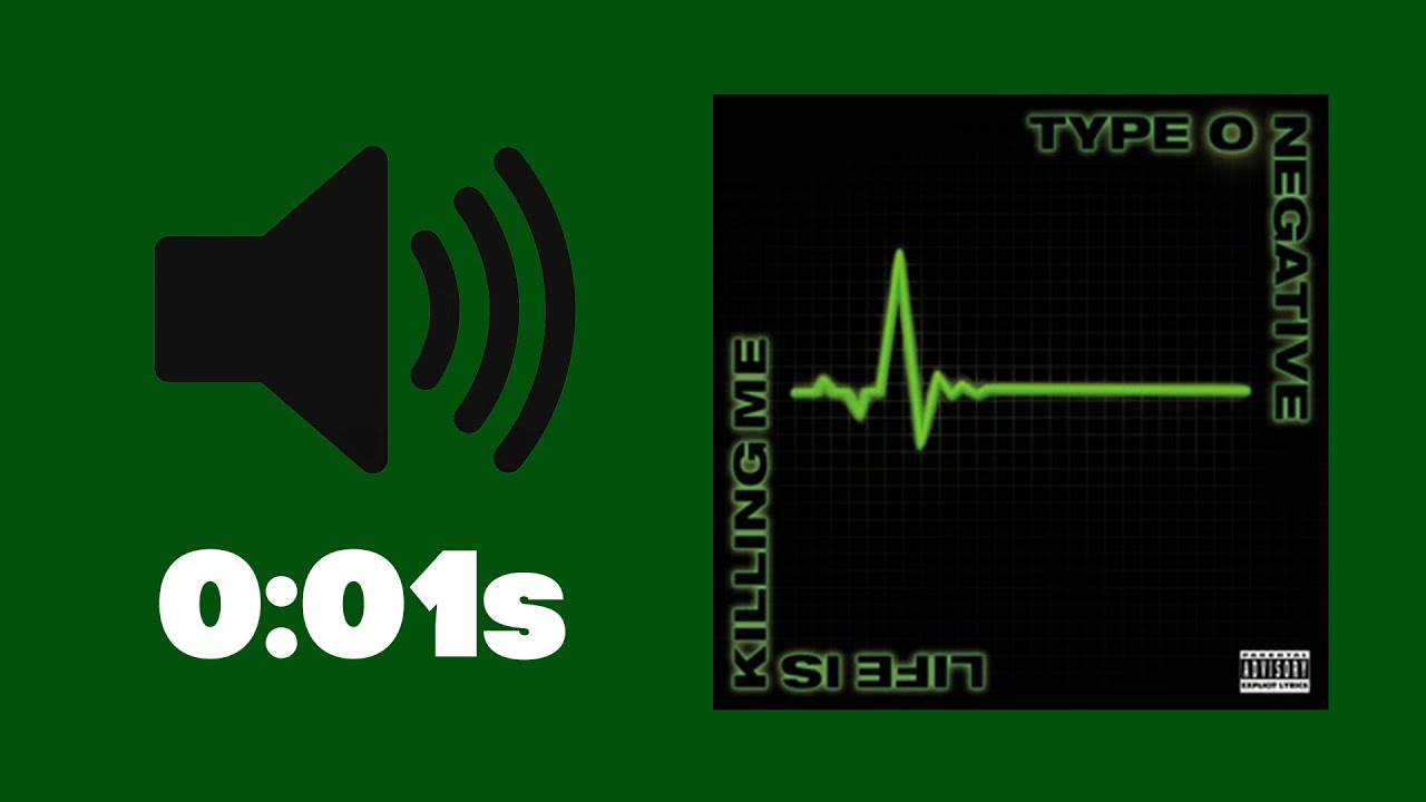 Can You Guess Type O Negative Song In 1 Second? (Type O Negative Music ...