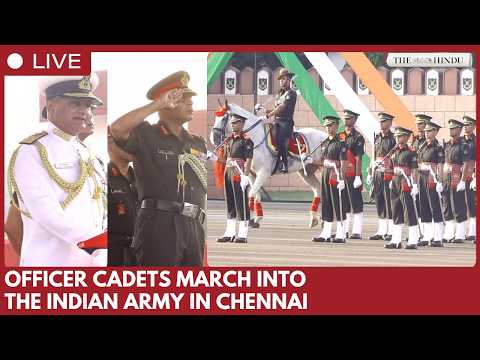 Officer cadets take part in passing out parade at OTA in Chennai