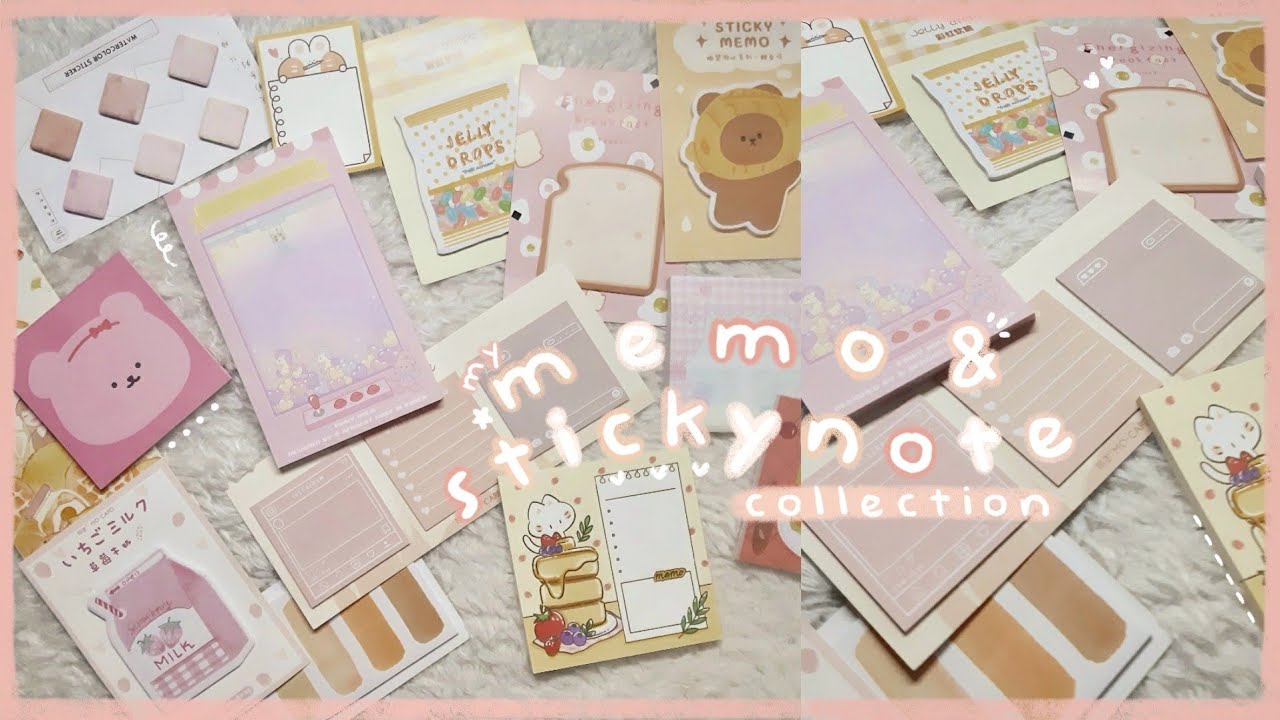 a collection of memos & sticky notes ☆ - YouTube
