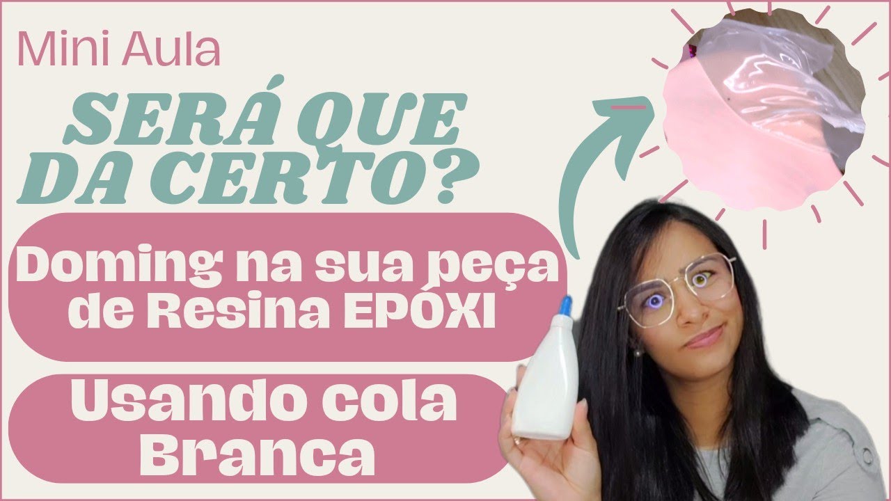 SERÁ QUE DA CERTO FAZER O DOMING NA PEÇA DE RESINA USANDO COLA BRANCA ...