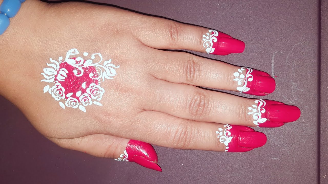 Hand kolka design.. bridal hand kolka look .. - YouTube