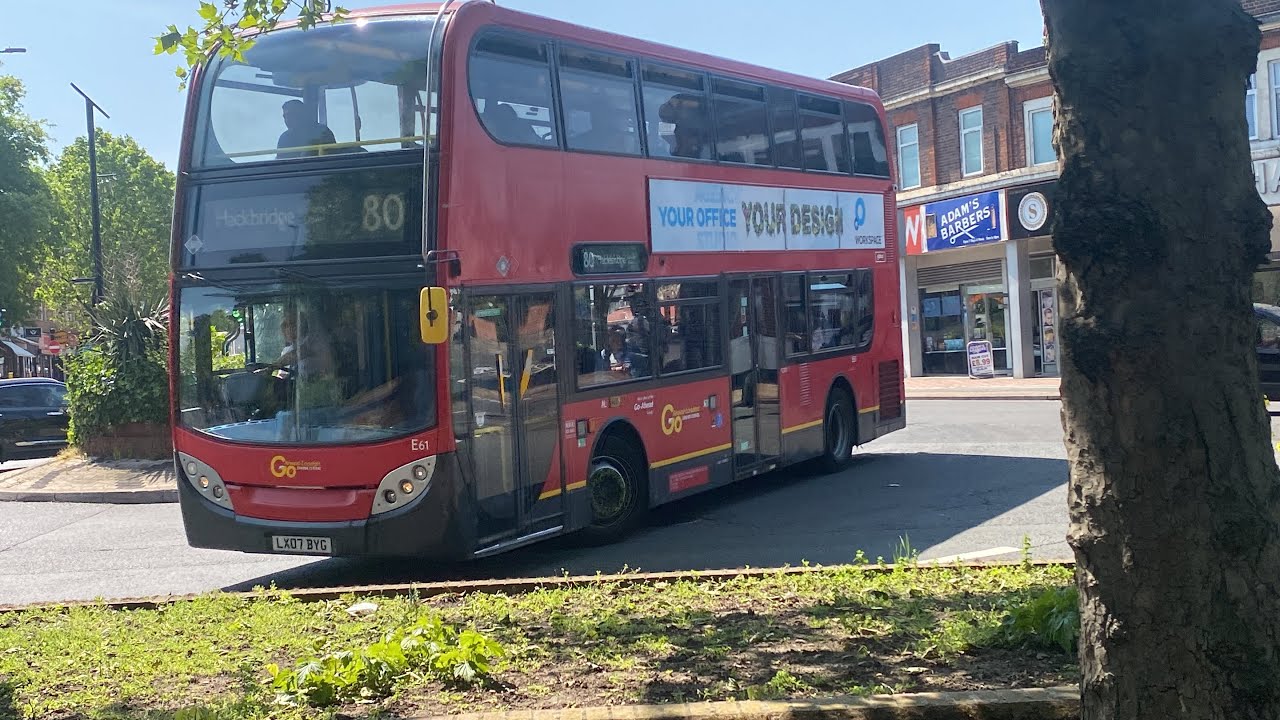 ADL Enviro400 Go Ahead London (A) E61 LX07 BYG Route 80 Hackbridge ...