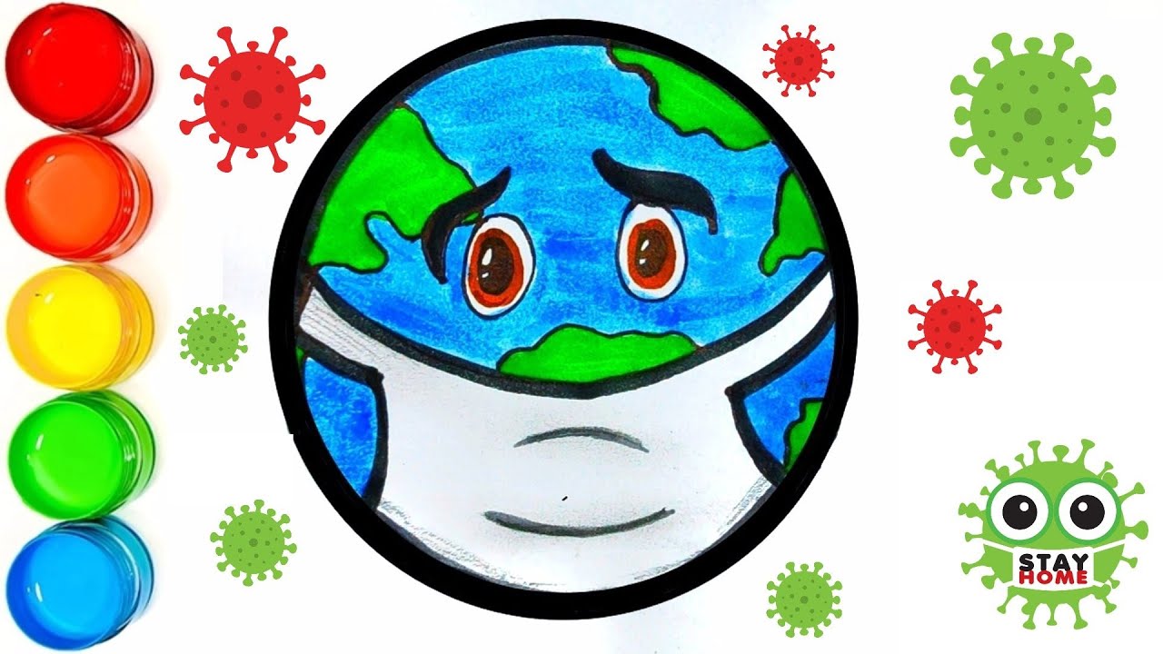 Corona Virus Awareness drawing |Save earth from corona virus | Corona ...