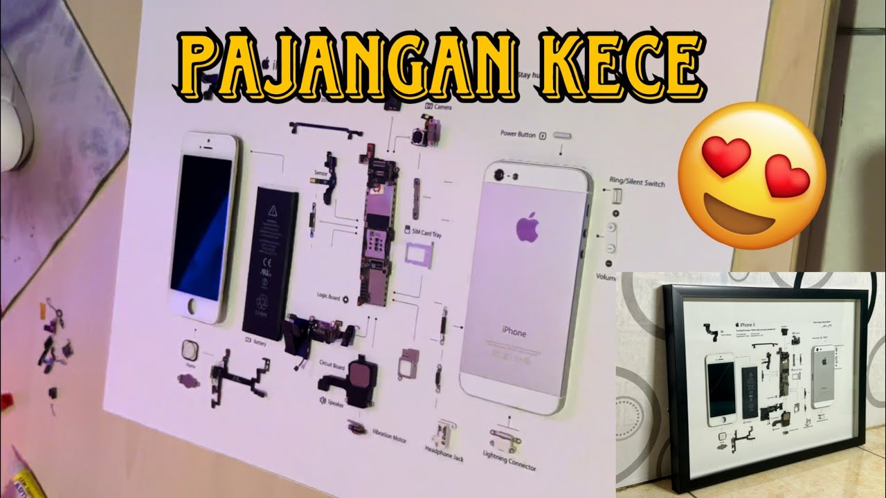 ISENG BIKIN PAJANGAN DINDING DARI IPHONE 😍 || Artwork iPhone 5 - YouTube