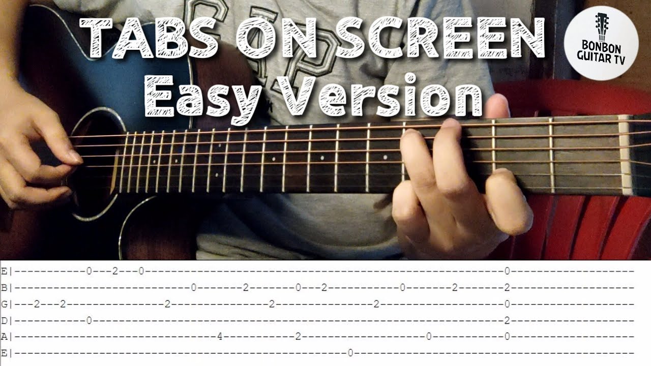 LET ME BE THE ONE GUITAR FINGERSTYLE TABS + EASY GUITAR FINGERSTYLE ...