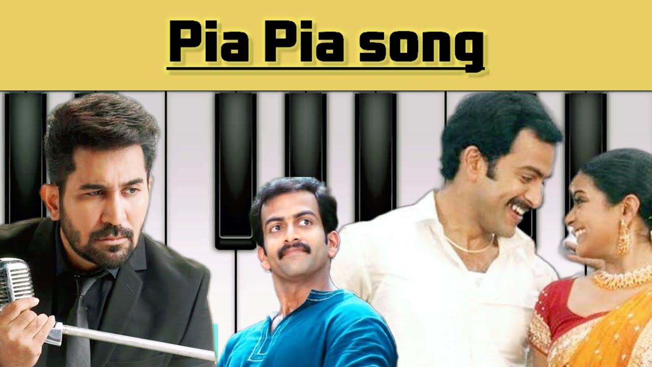 Pia Pia song Easy piano Notes|பனாரஸ் பட்டு கட்டி|நினைத்தாலே இனிக்கும் ...