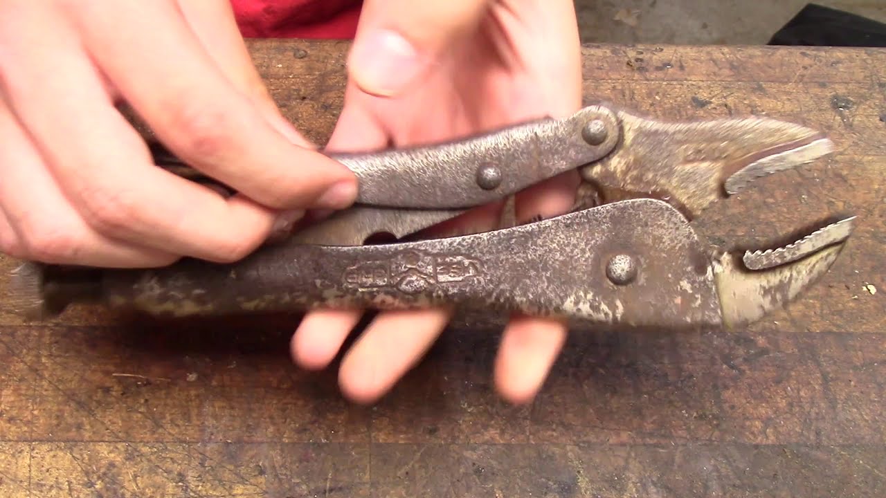 Rusty vice grip restoration. - YouTube