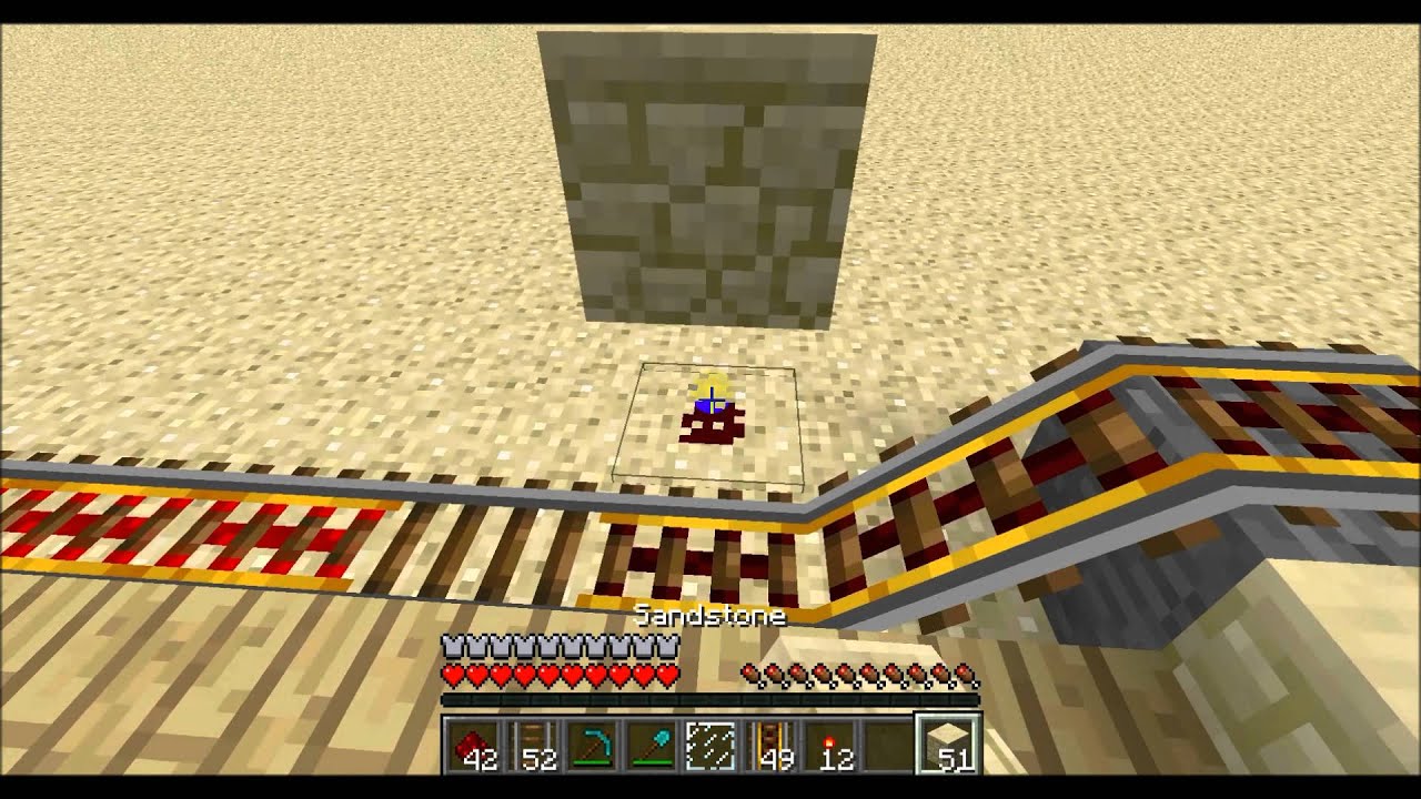 Minecraft Tutorials: How to make a Multi-Functional Train Station - YouTube