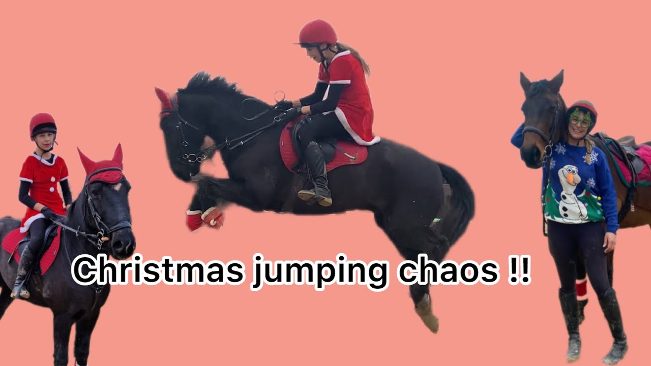 CHRISTMAS JUMPING CHAOS WITH MUM|@cbc_showjumping - YouTube