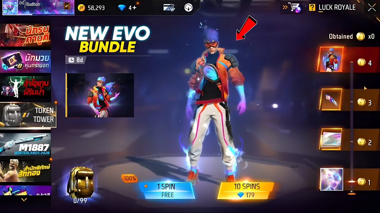 new evo bundle in free fire l free fire new evo bundle l free fire new ...