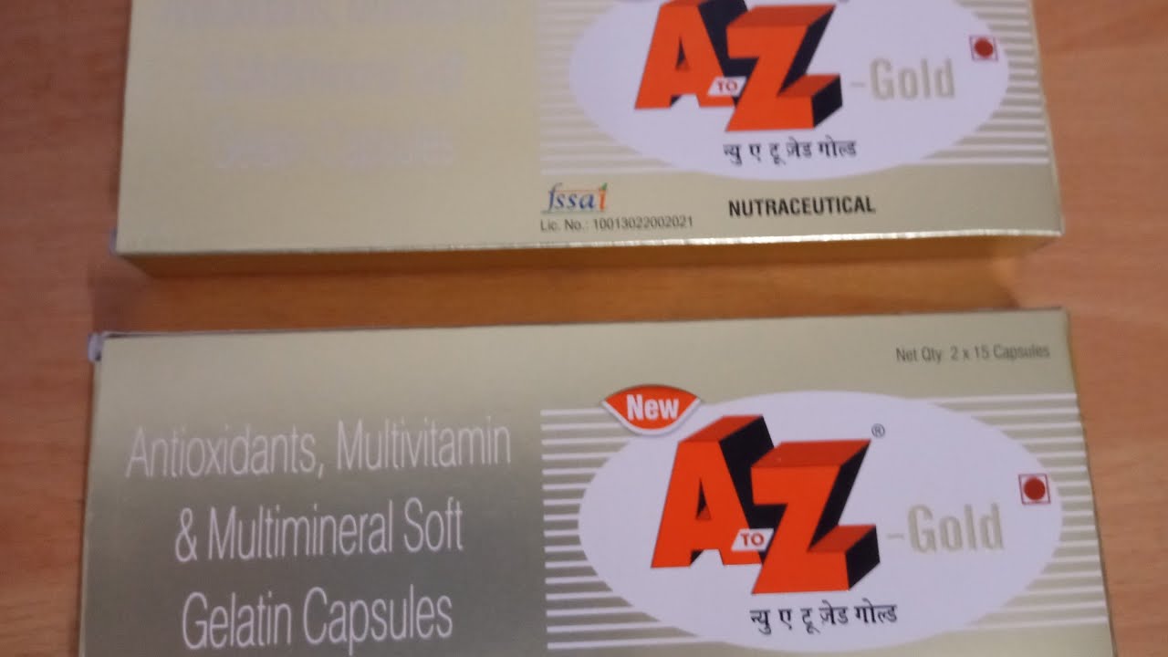 A to Z gold capsule ( best multivitamin cap for covid time) - YouTube