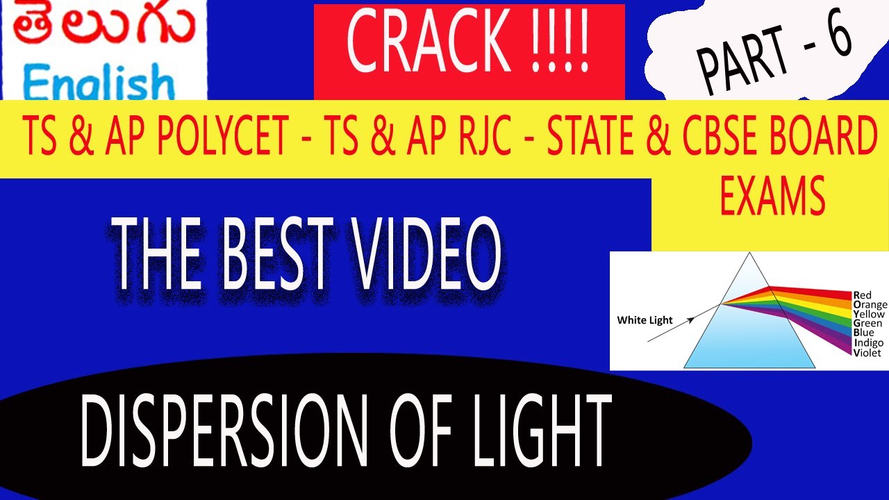 DISPERSION OF LIGHT THROUGH A PRISM - 10TH PHYSICS PART 6 - YouTube