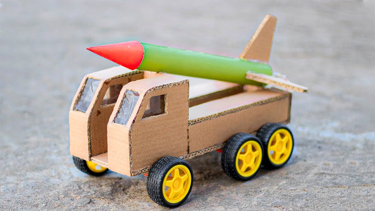 How to make a full remote control rocket launcher truck | how to make a ...