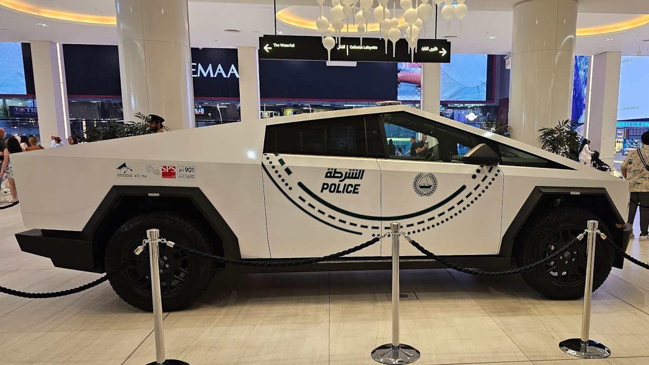 CYBERTRUCK is added to Dubai Police Patrol Fleet! - YouTube