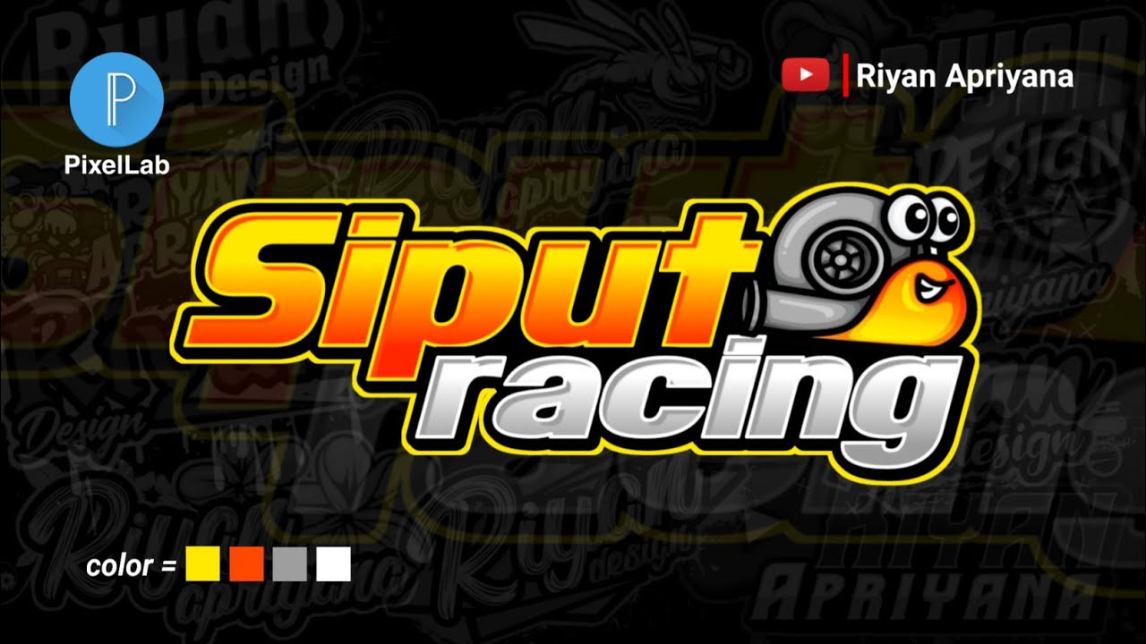 CARA MEMBUAT STIKER NAMA DI PIXELLAB | SIPUT RACING - YouTube