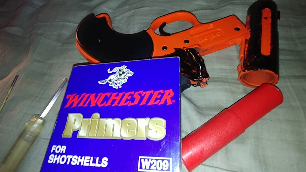 12 gauge Orion flare gun pellet gun - YouTube