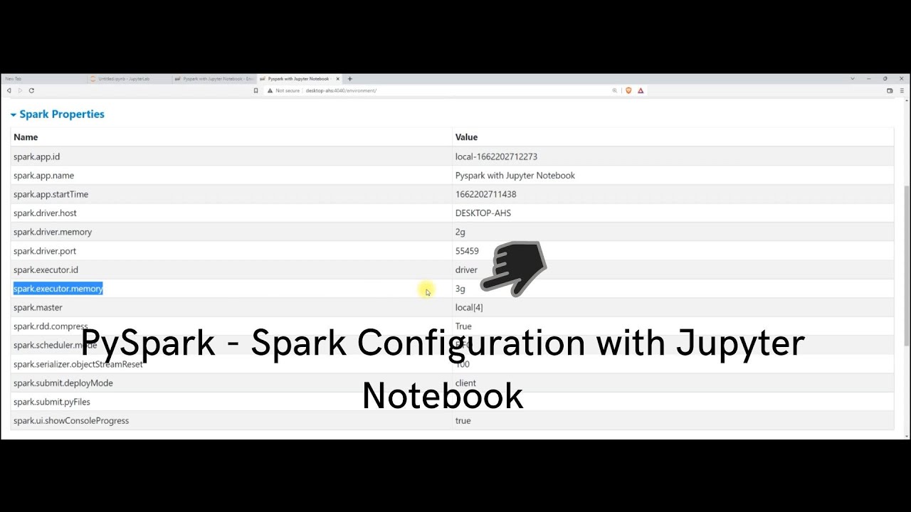 2 Sparkconf With Jupyter Notebook Databricks Like Environment On Your Local Machine Pyspark