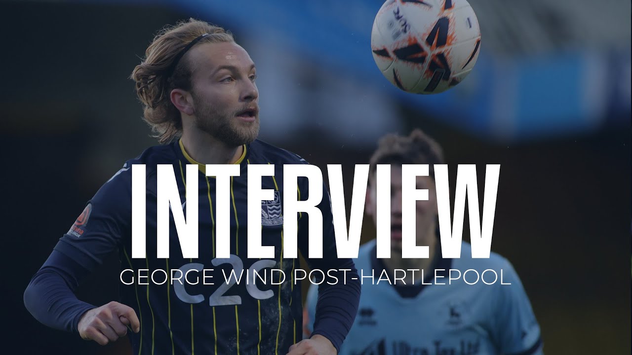 Interview: George Wind's Hartlepool reaction - YouTube