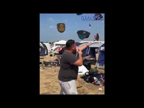 ALMANYA'DA FESTİVAL SONRASI ÇIKAN HORTUM