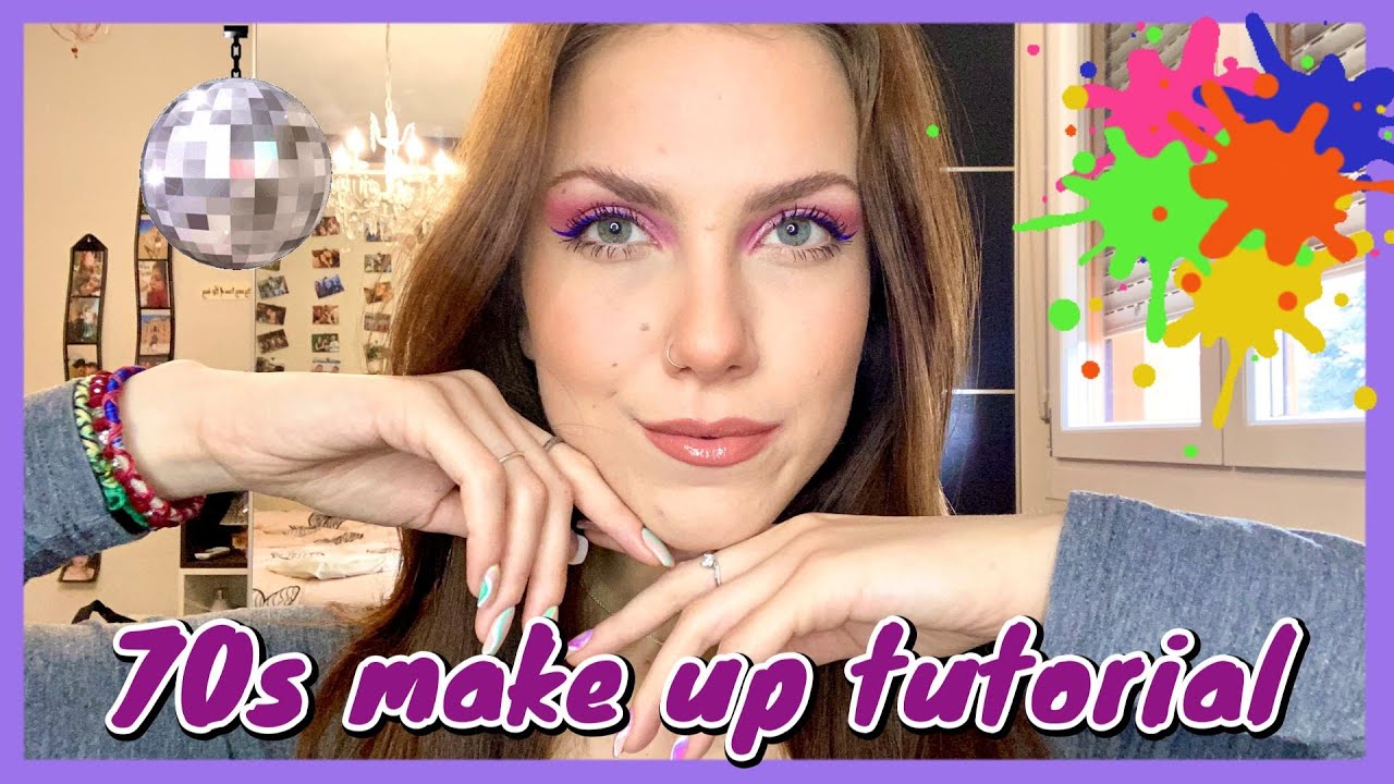 70s MAKE UP TUTORIAL | FULL FACE - YouTube