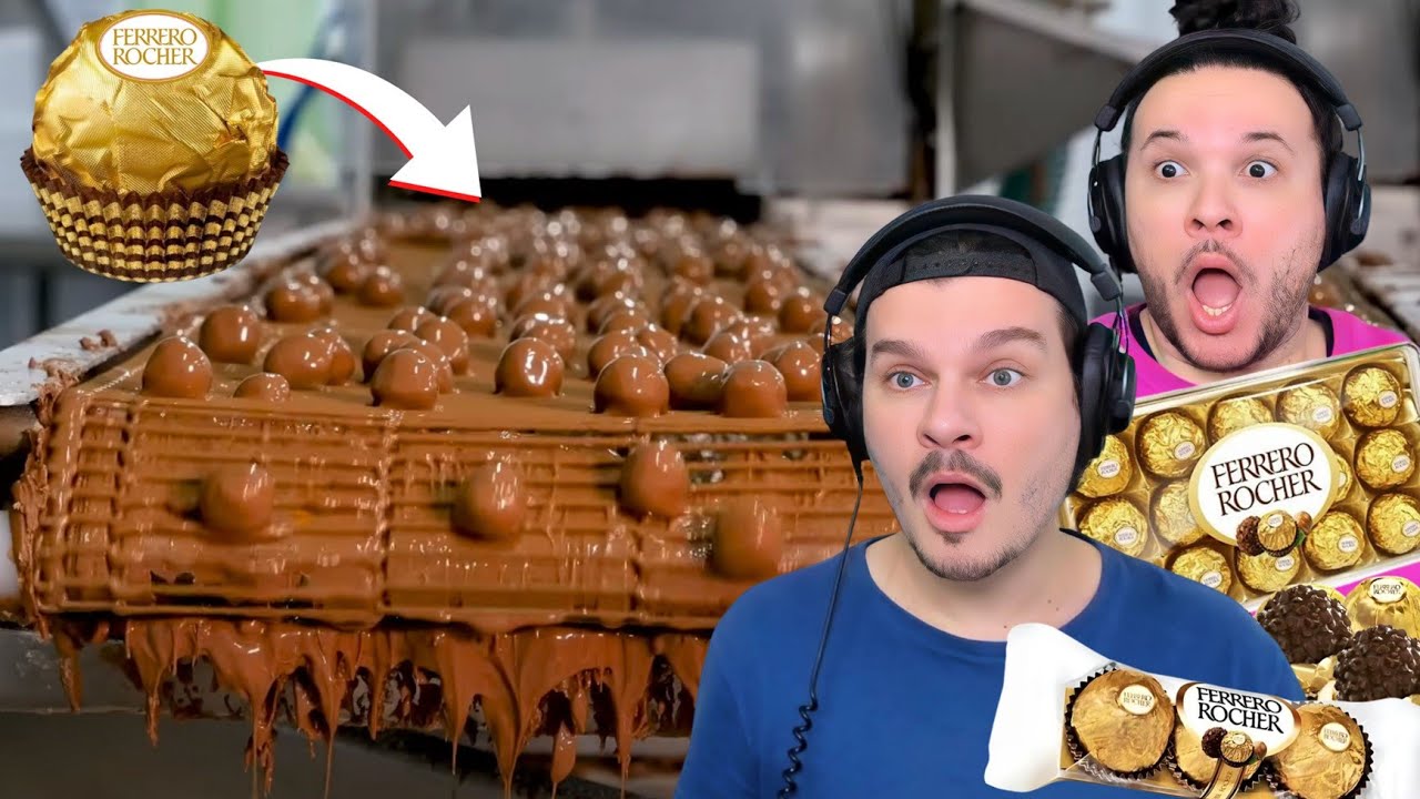 COMO O BOMBOM FERRERO ROCHER É FEITO - React Tudo Pra Tudo - YouTube