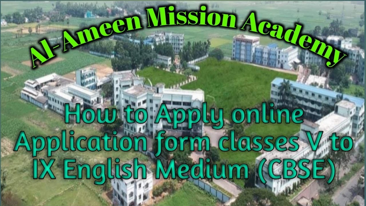 How to Apply online Application form for admission V to IX English ...