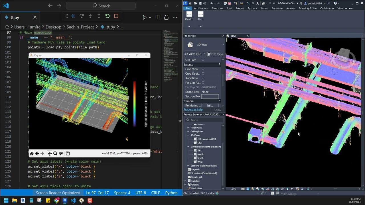 Scan to BIM- Revit API, Point cloud to Pipe identify using AI/ML | Revit MEP modeling- RVTCAD ...
