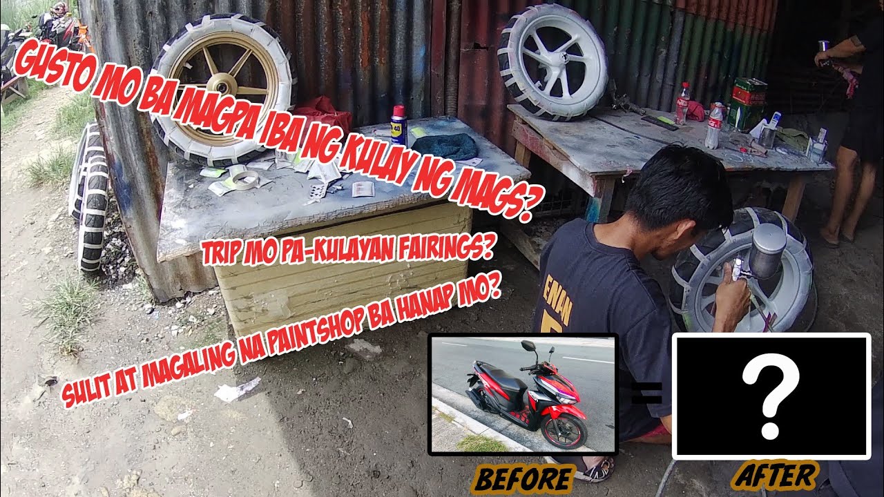 BANGKA AND FAIRINGS REPAINT | HONDA CLICK 125 - YouTube