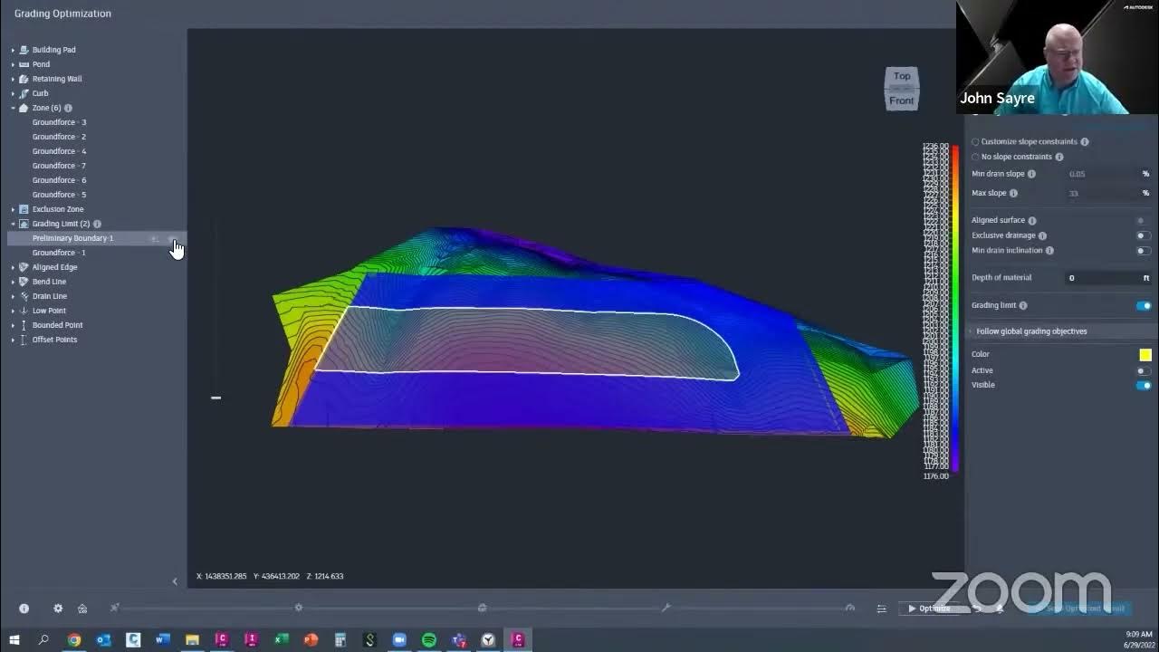 Grading Optimization LIVE Part 6 Retaining Walls - YouTube
