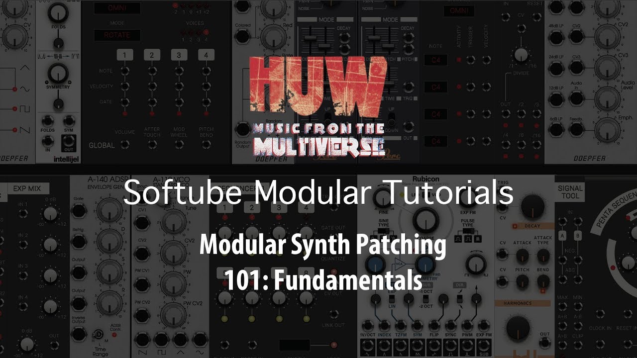 Softube Modular Synth Patch Tutorial 101 Fundamentals Youtube