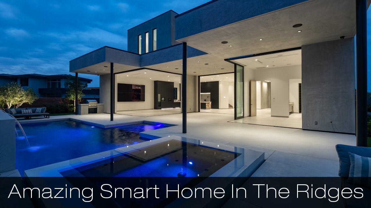 Touring An Amazing Modern Smart Home in Exclusive Talon Ridge in the ...
