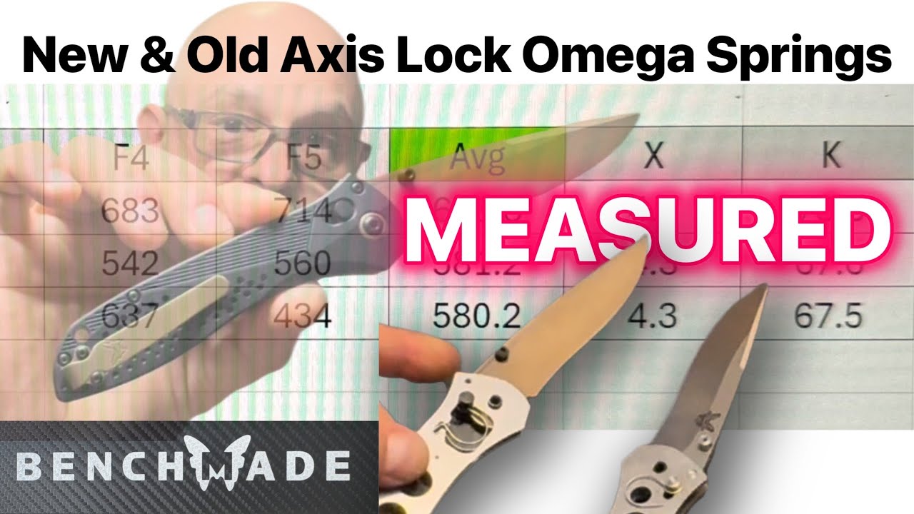 Benchmade: new 710 Axis Lock Springs measured to see how will the Flat ...